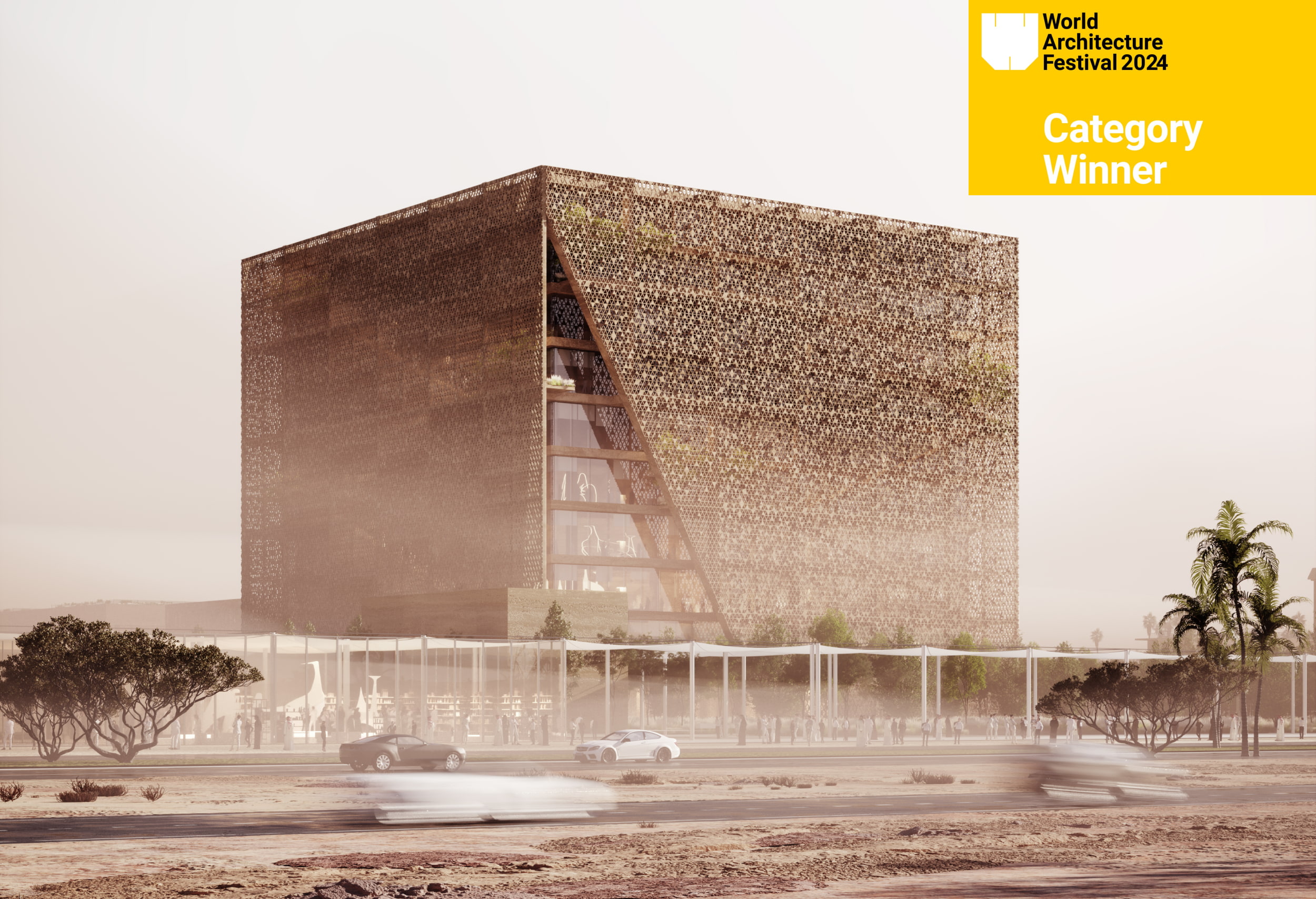 Modern Arabic architecture of the cultural center in Riyadh | IND